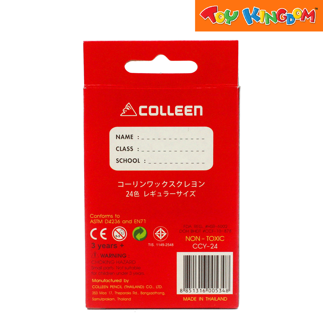 Colleen 24 Colors Regular Crayon – Toy Kingdom
