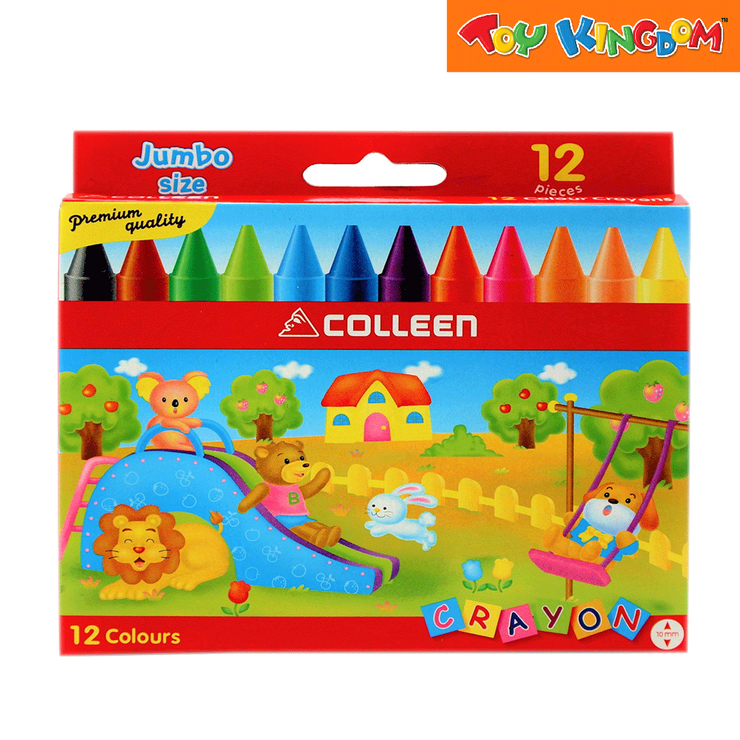 Colleen 12 Colors Jumbo Crayon | Toy Kingdom