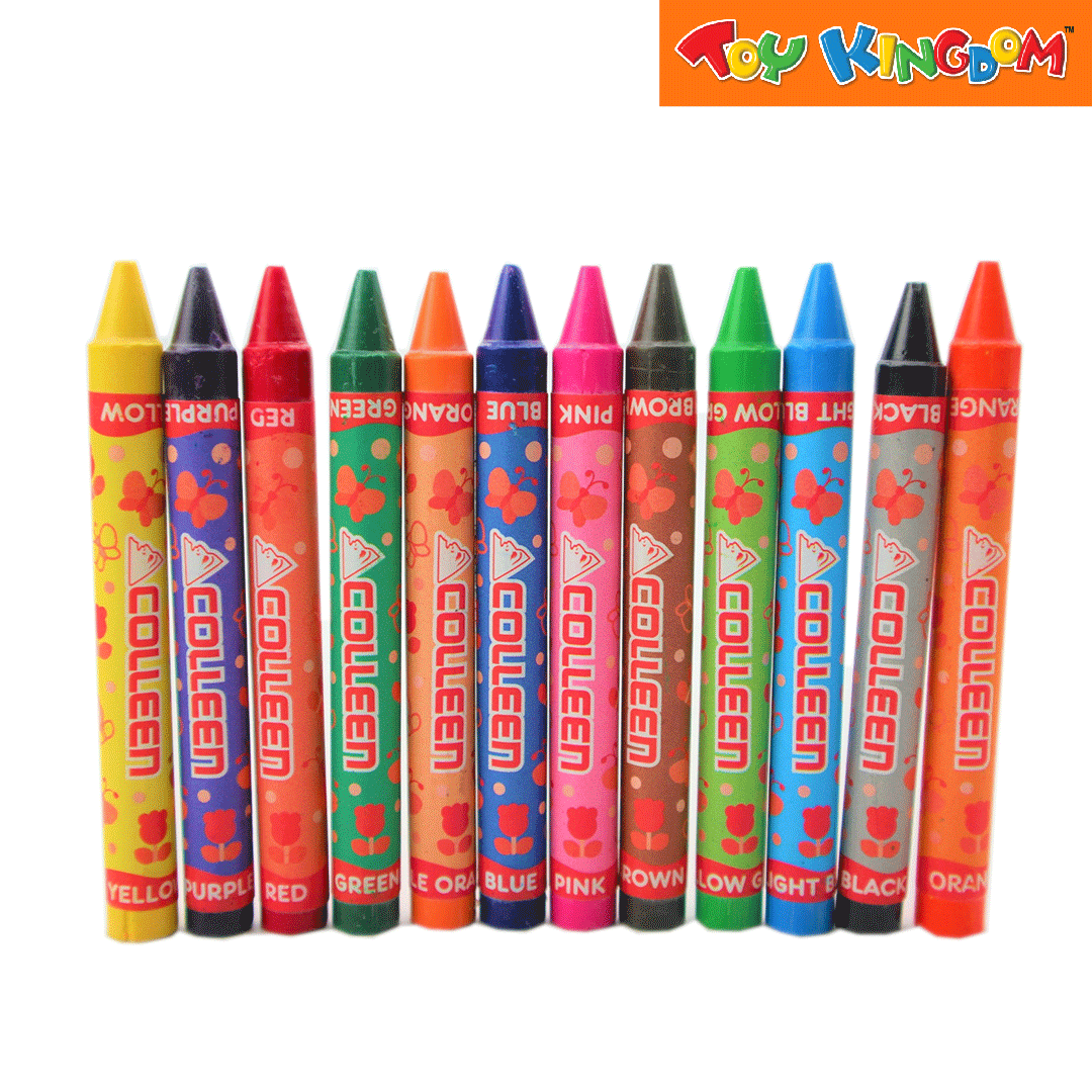 Colleen 12 Colors Jumbo Crayon | Toy Kingdom