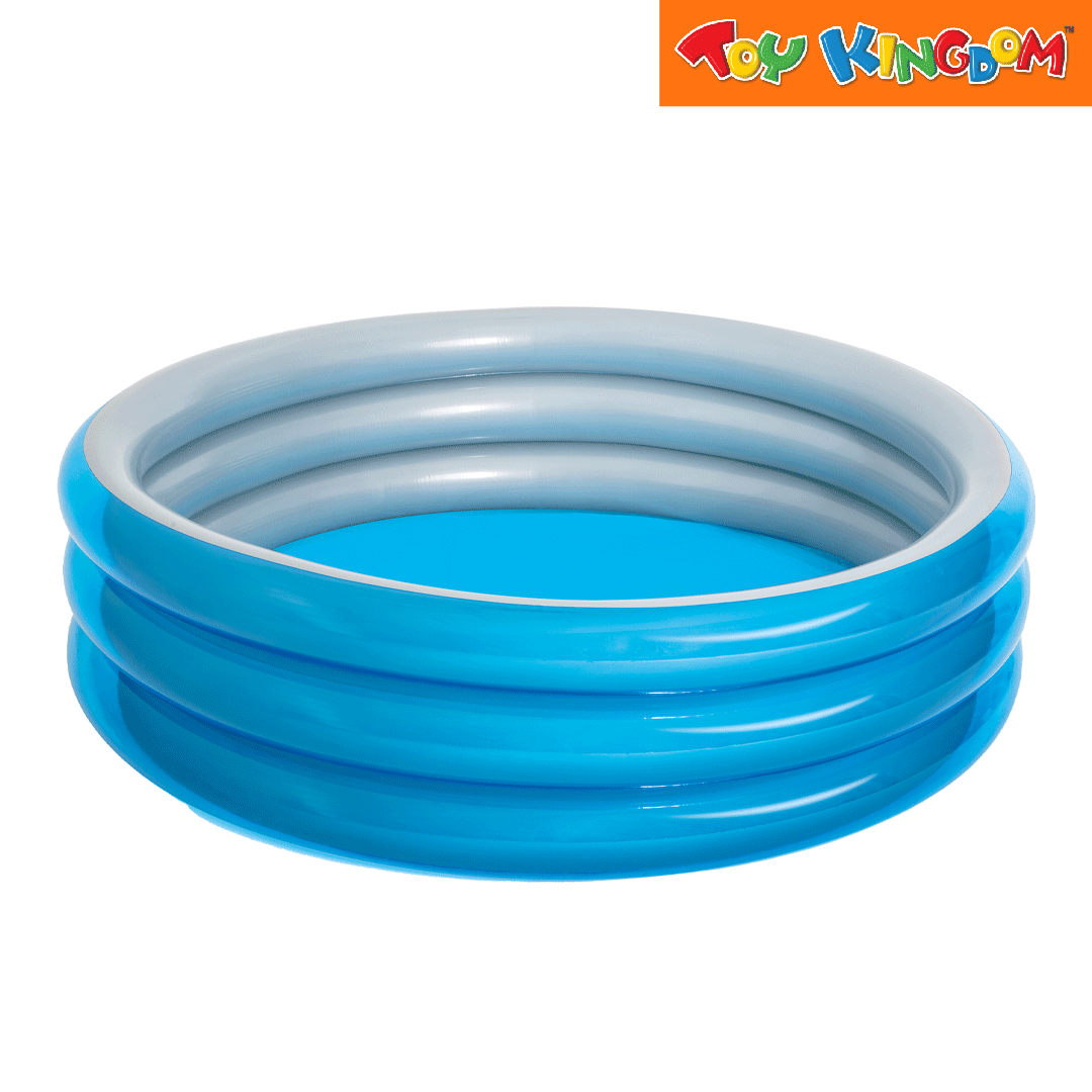 Bestway 6ft 7in x 21in Big Metallic 3-Ring Pool | Toy Kingdom