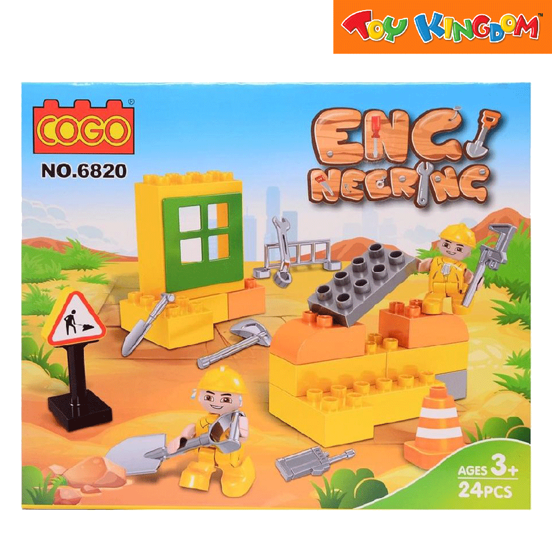 Cogo 24-pc Engineering Blocks Toys for Kids | Toy Kingdom