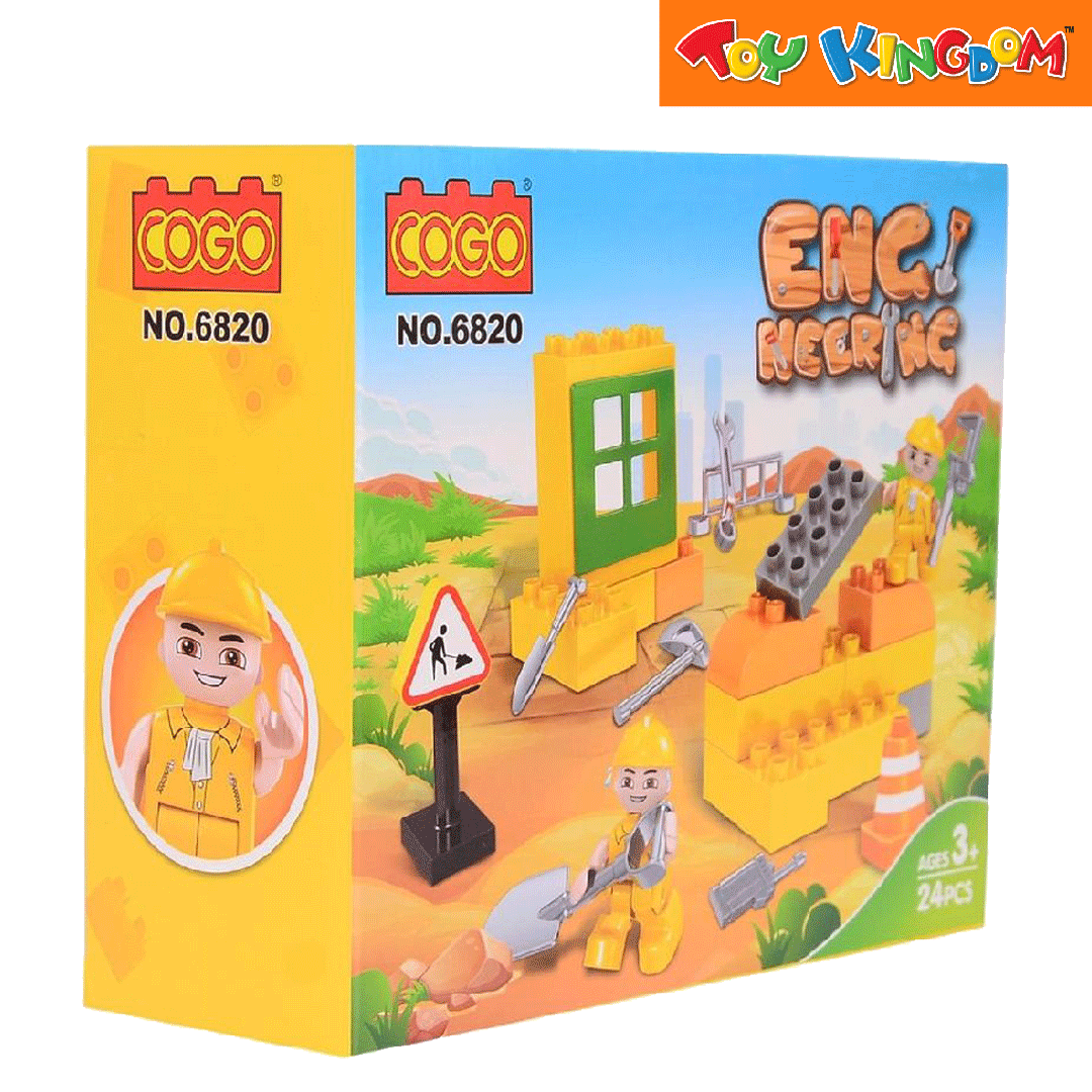 Cogo 24-pc Engineering Blocks Toys for Kids | Toy Kingdom