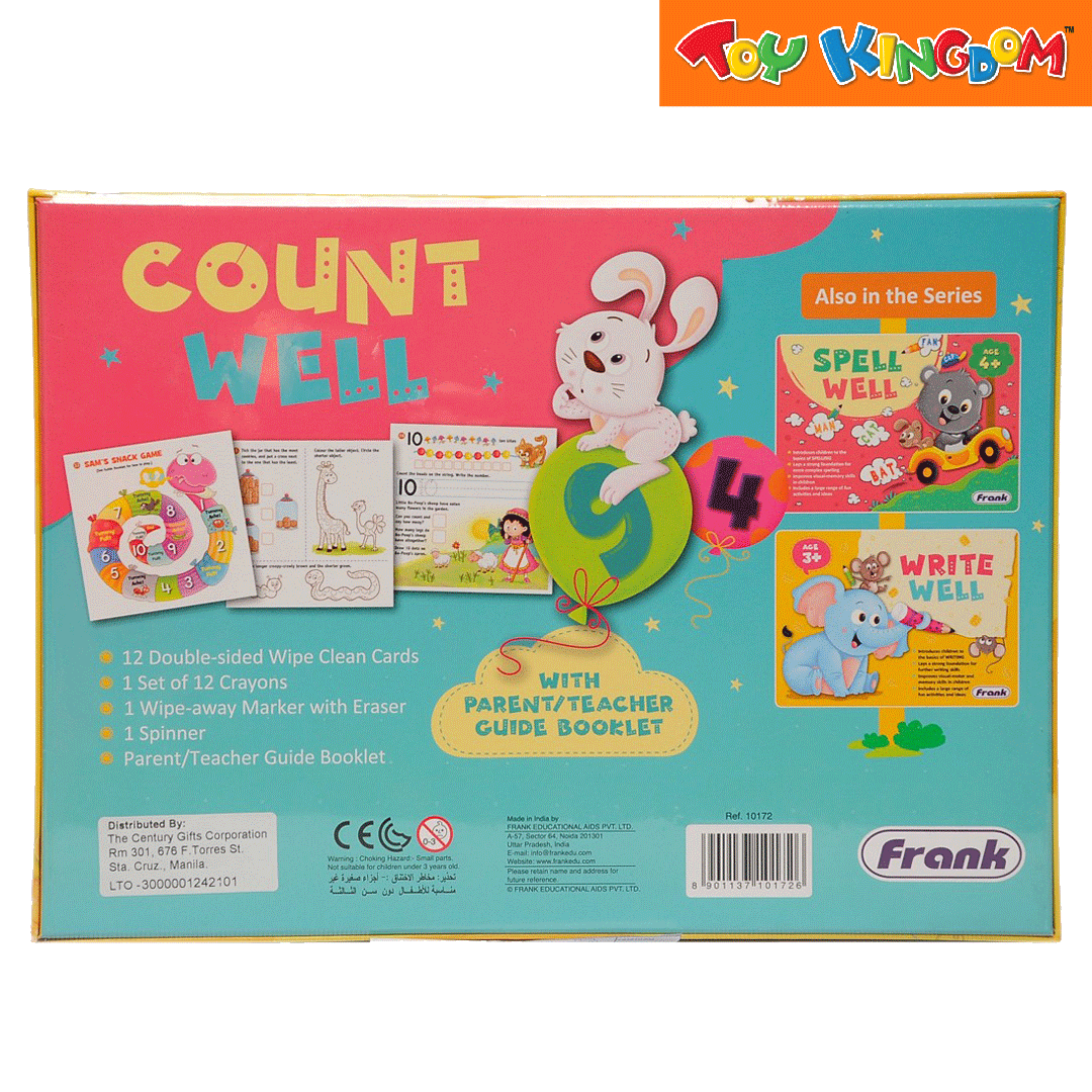 Frank Count Well Educational Kit for Kids | Toy Kingdom