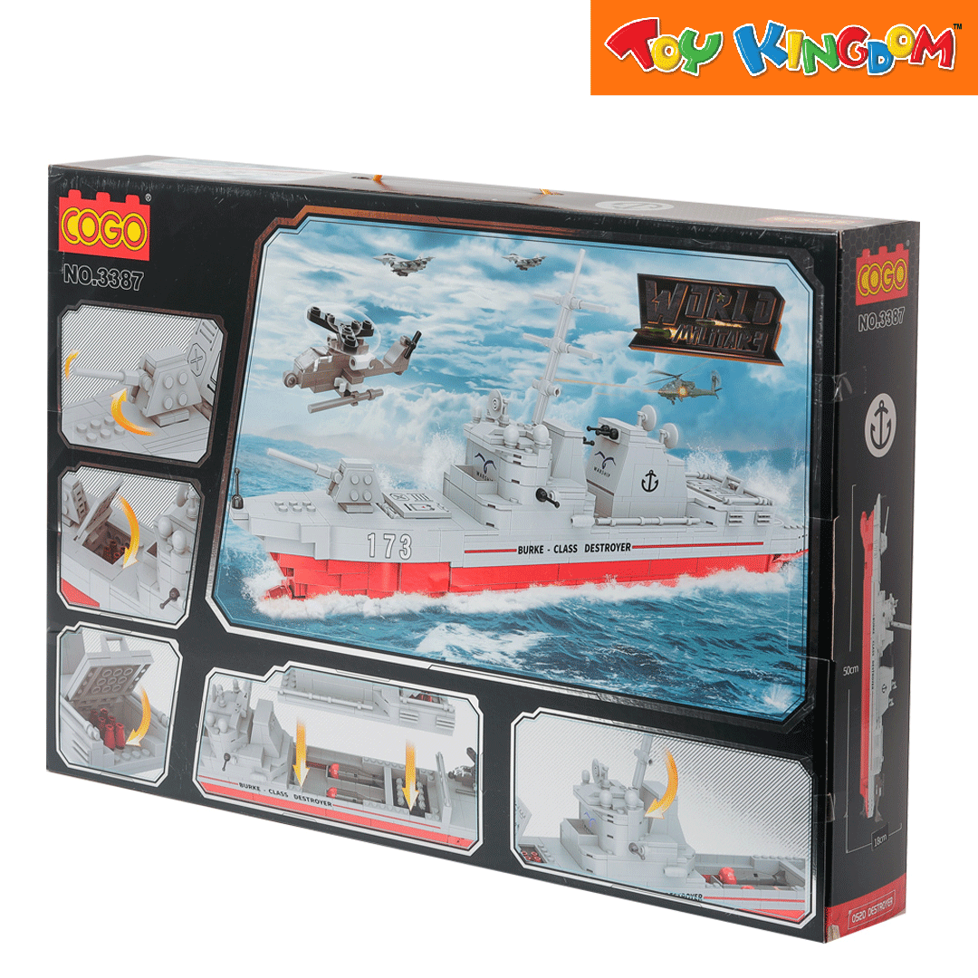 Cogo World Military Destroyer Building Blocks | Toy Kingdom