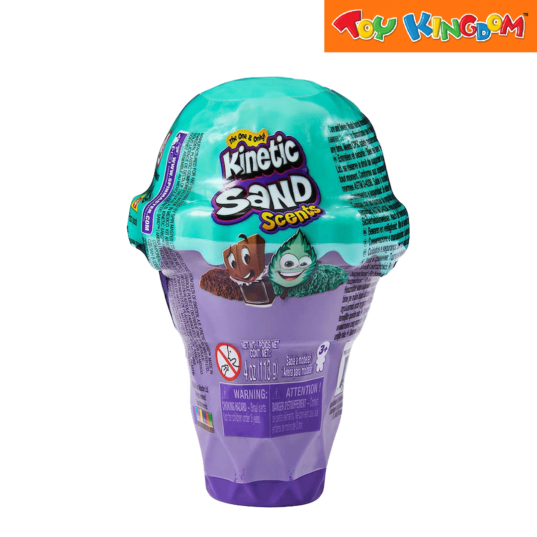 Kinetic Sand Ice Cream Container Chocolate Mint Squeezable Sand – Toy ...