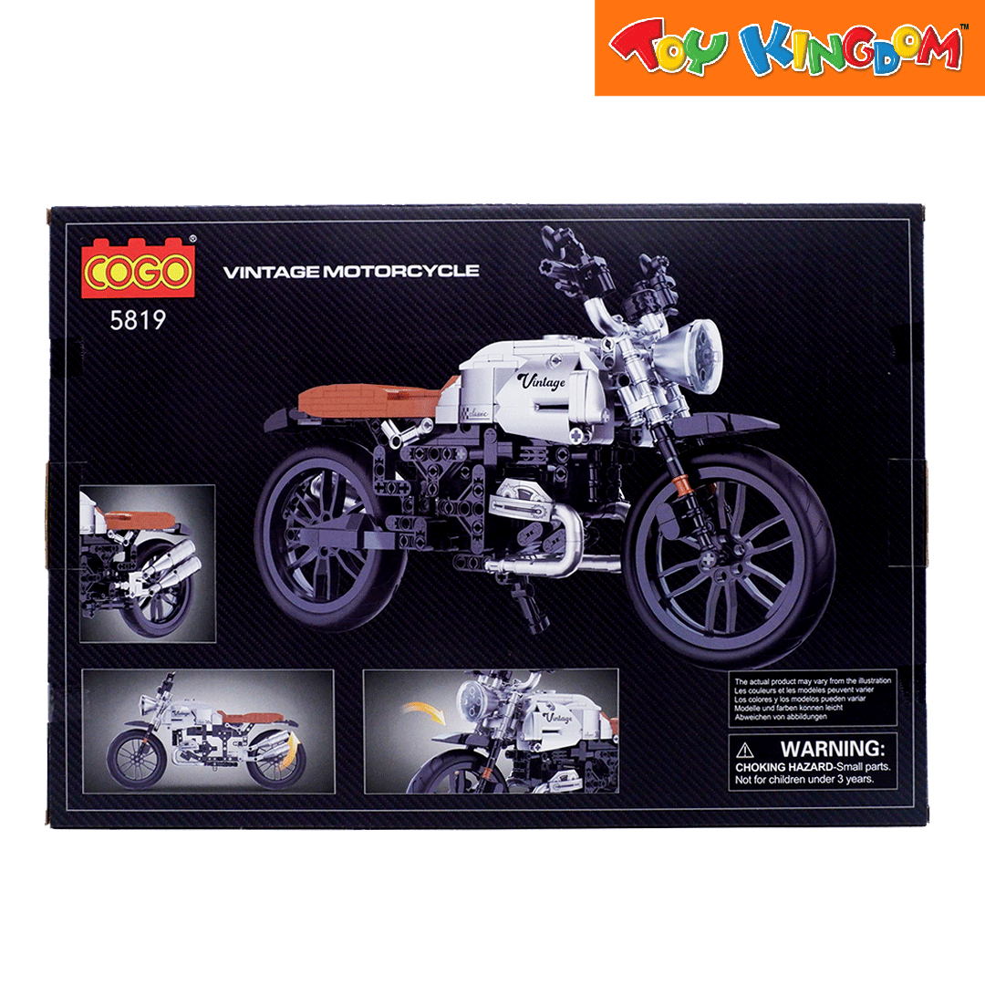 Cogo Tech Storm Vintage Motorcycle Building Blocks | Toy Kingdom