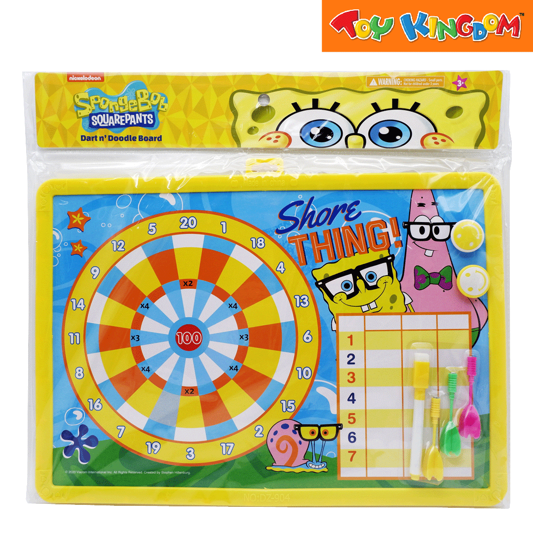 Spongebob Dart and Doodle Activity Board | Toy Kingdom