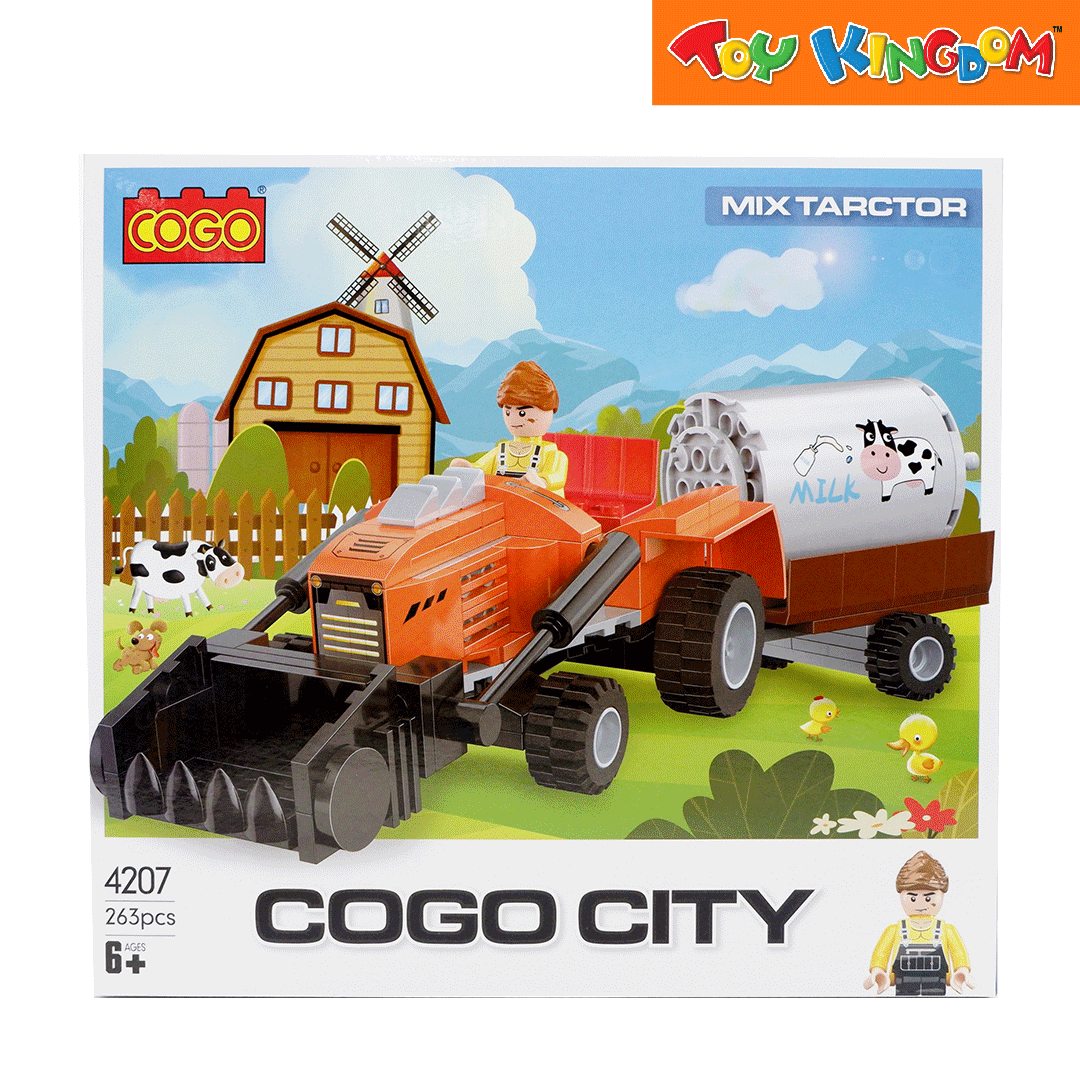 Cogo City Mix Tractor Building Blocks Building Blocks | Toy Kingdom
