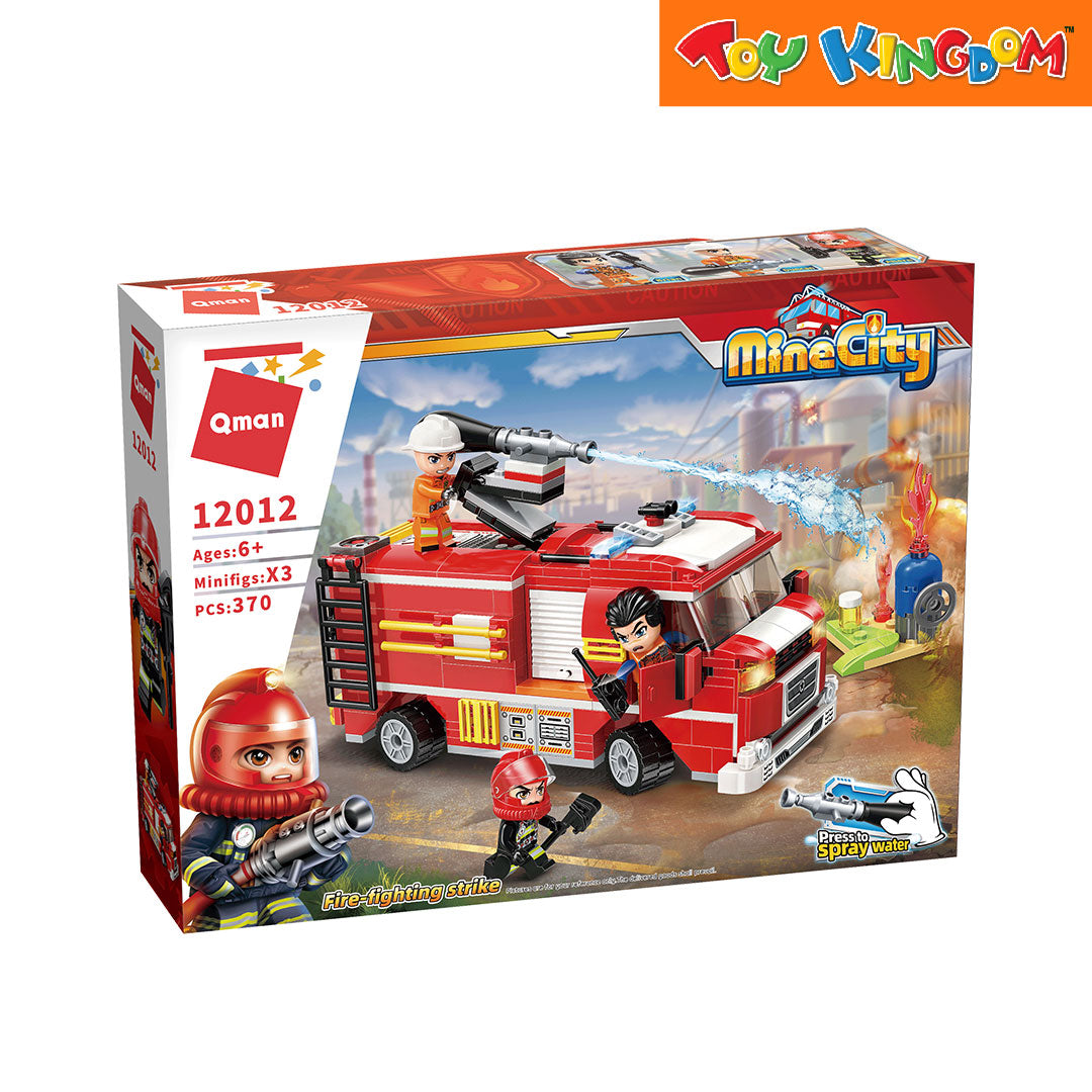 Keeppley Qman Mine City Fire Rescue Mini Vehicles Fighting Strike Building Blocks