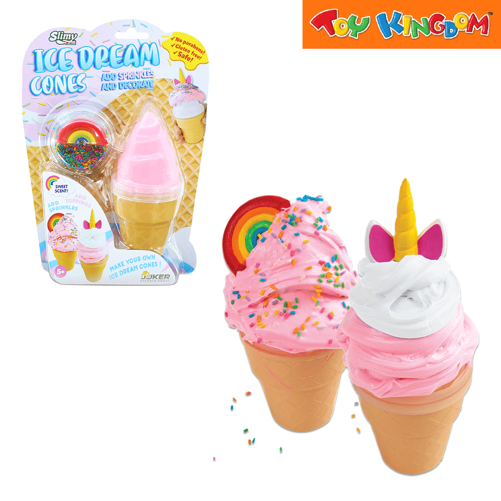 Slimy Ice Dream Cone Sprinkles Rainbow Slime | Toy Kingdom