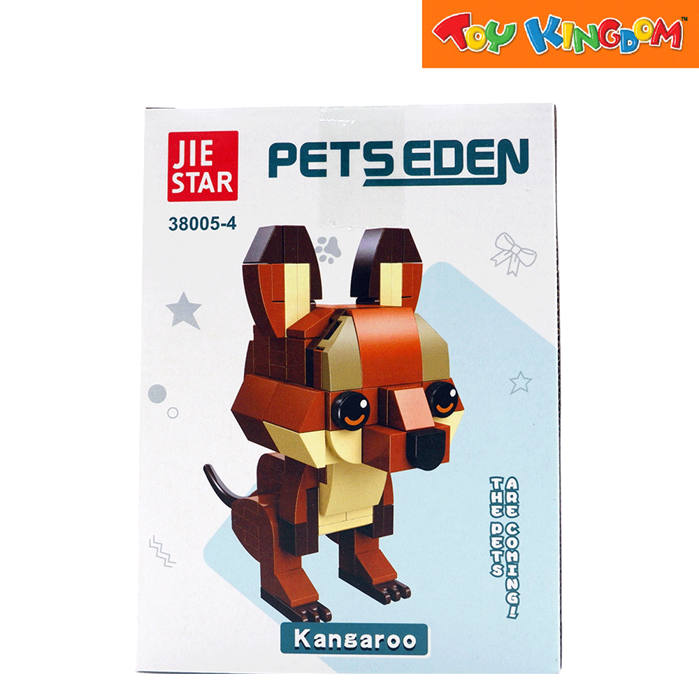 Jie Star Blocks Pets Eden Kangaroo 109 pcs Building Blocks