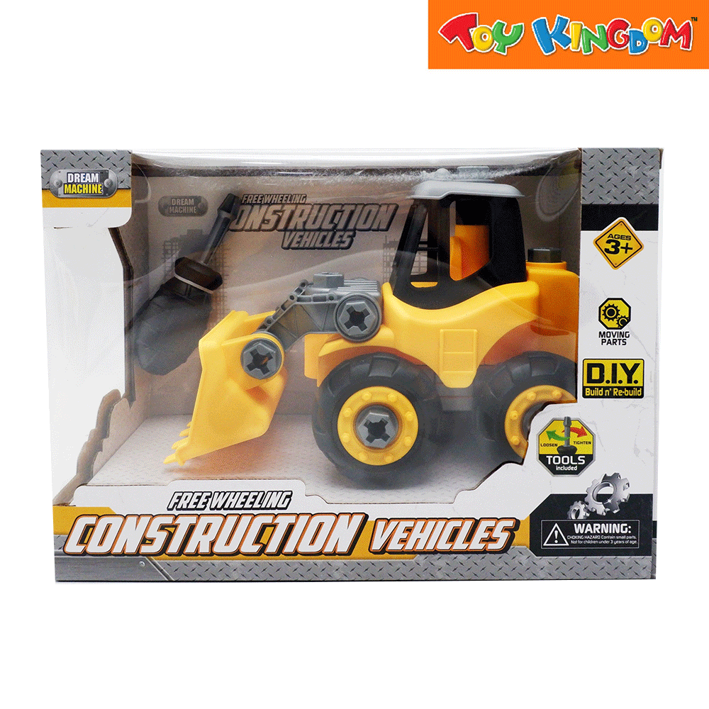 Dream Machine DIY Front Loader Construction Vehicle | Toy Kingdom