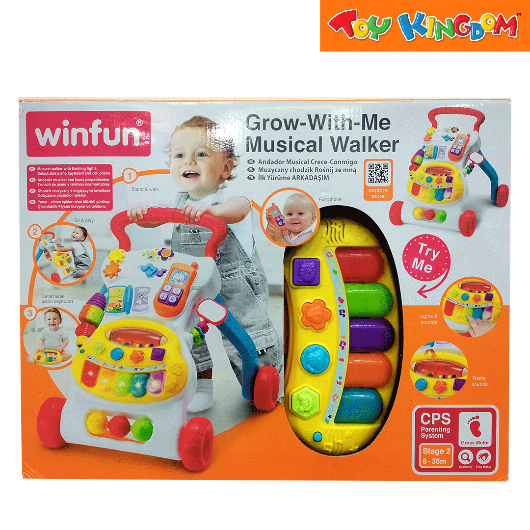 WinFun Grow-with-me Musical Walker | Toy Kingdom